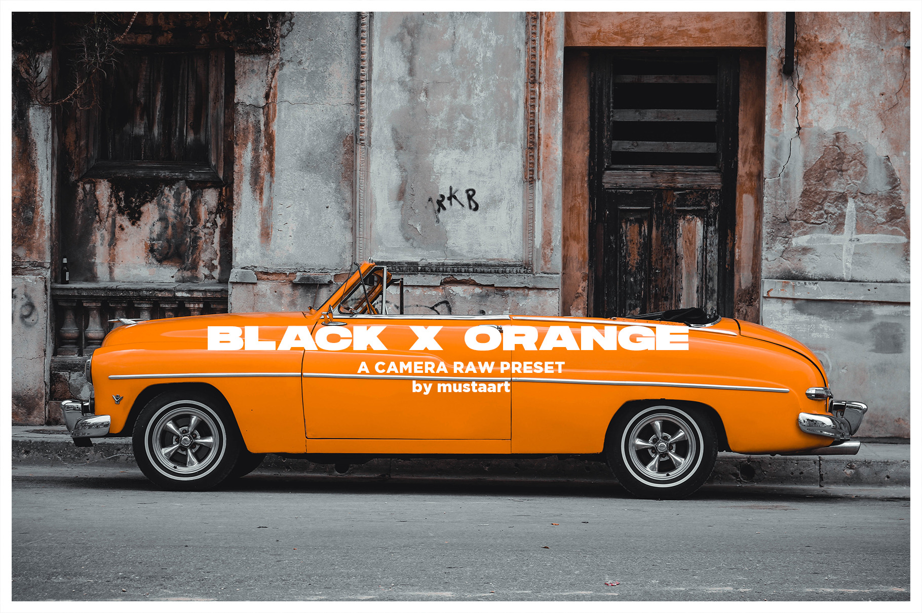 Black x Orange - Urban CR Filter, an Action Add-On by MustaART