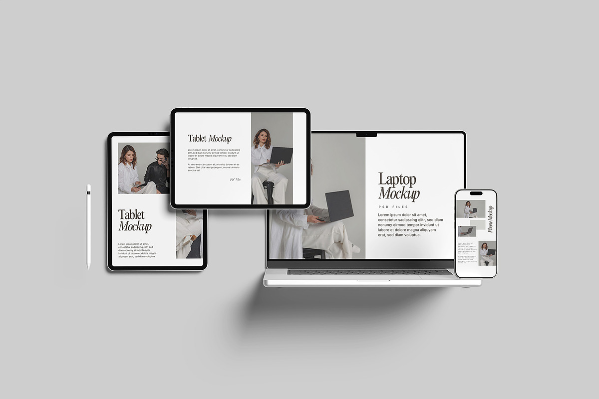 Multi Device Mockup, a Device Mockup by Graphiculon