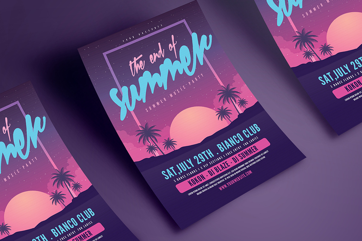 The End of Summer Flyer, a Flyer Template by Guuver