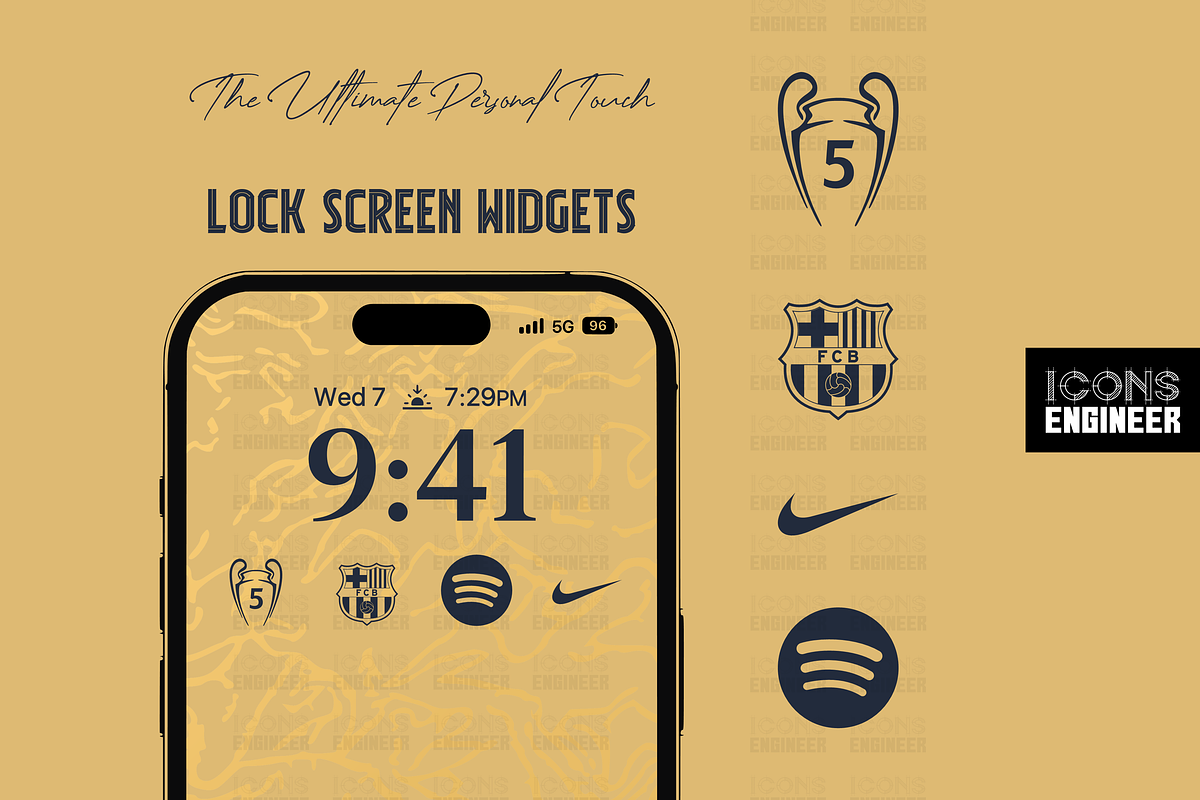 Barcelona Icon Pack | Away Kit, an Icon by IconsEngineer