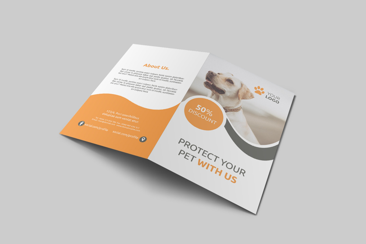 Pet Shop Bi-Fild Brochure, a Brochure Template by Creatricks | Creative ...