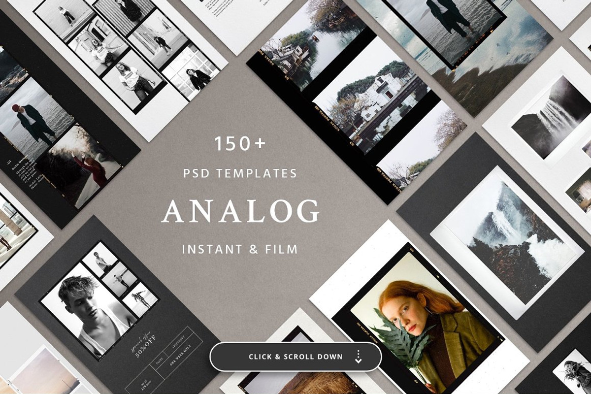 Analog Film Frames BUNDLE, a Social Media Template by Sparrow & Snow
