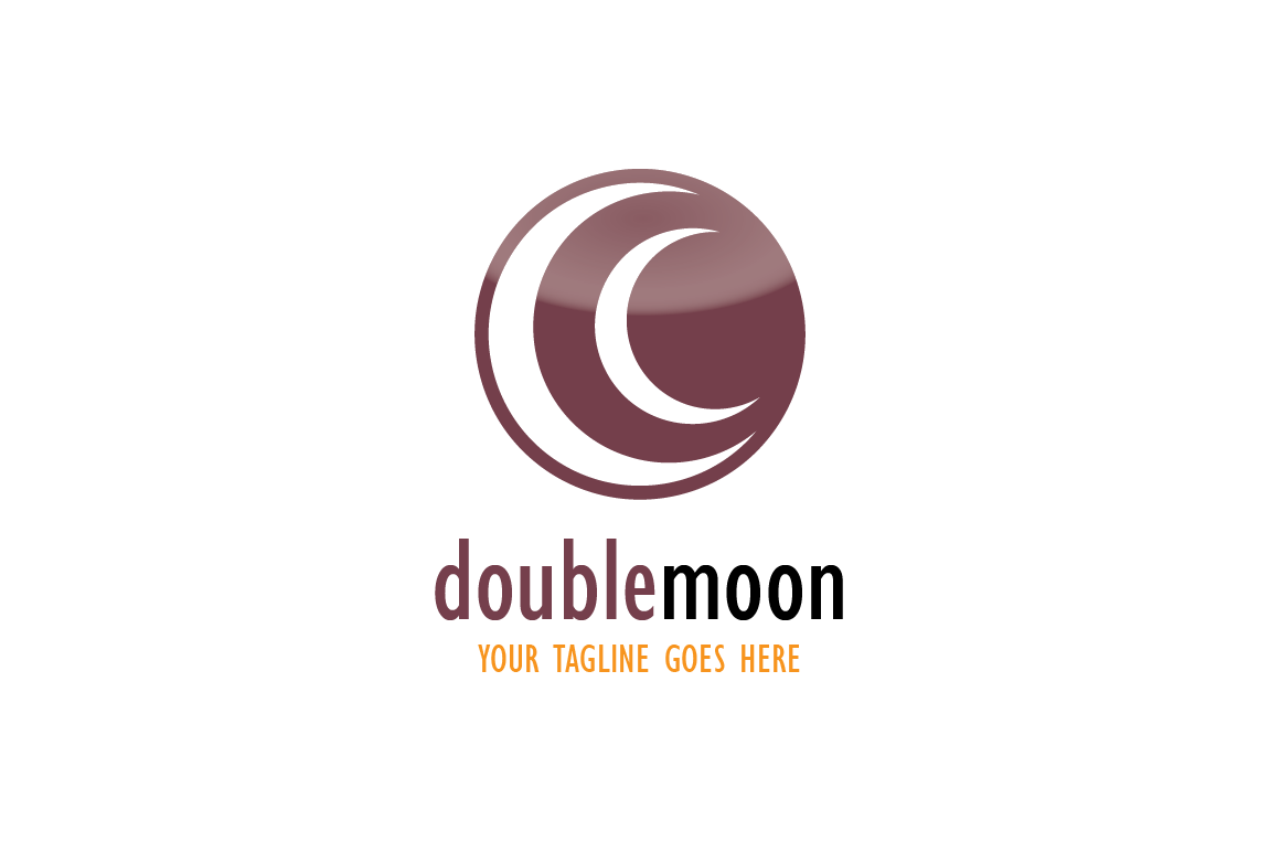 Double Moon Logo, a Branding & Logo Template by MLJ studios
