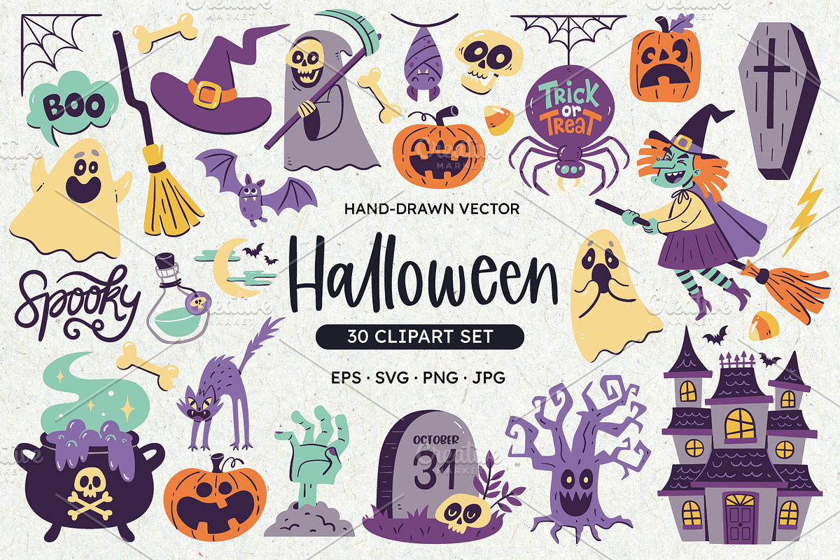 Halloween Clipart Set