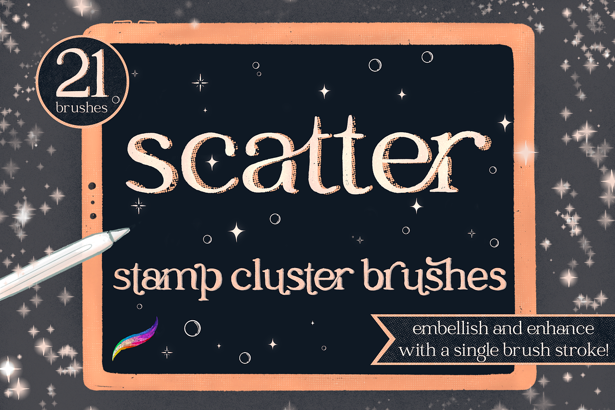 Scattered Stamp Cluster Brushes, a Brush Add-On by Wooly Pronto