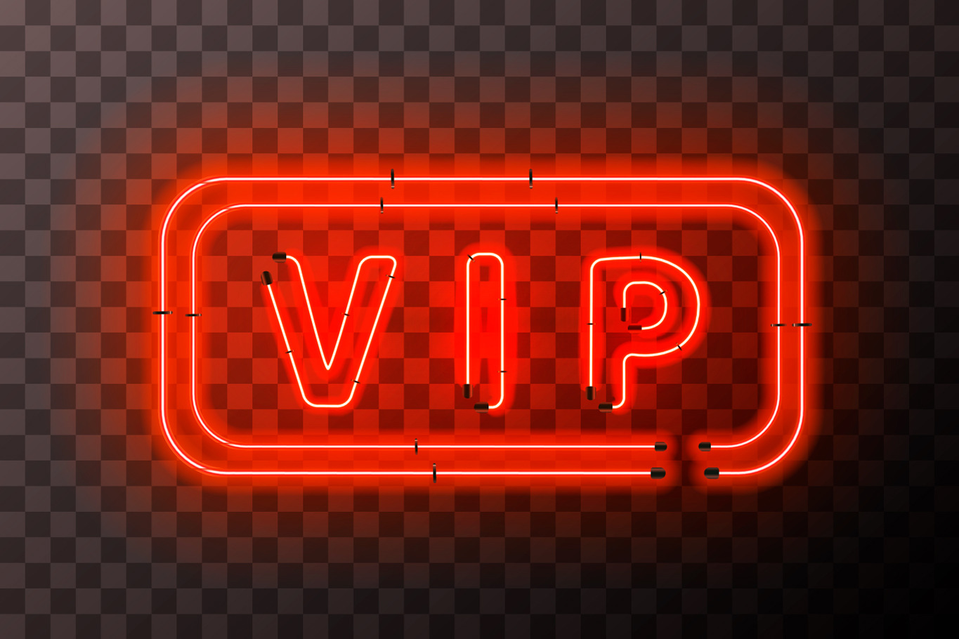 Bright red neon VIP sign | Graphic Objects ~ Creative Market
