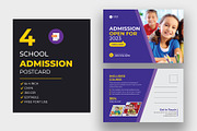 School admission postcard bundle, a Card Template by Shahjahangdb1 ...