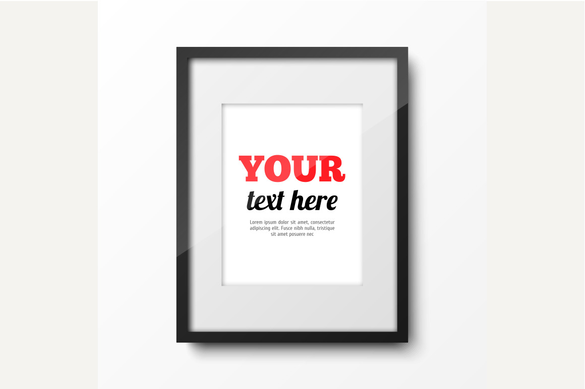 Vector realistic frame mockup, a Wallpaper Graphic by Shanvood