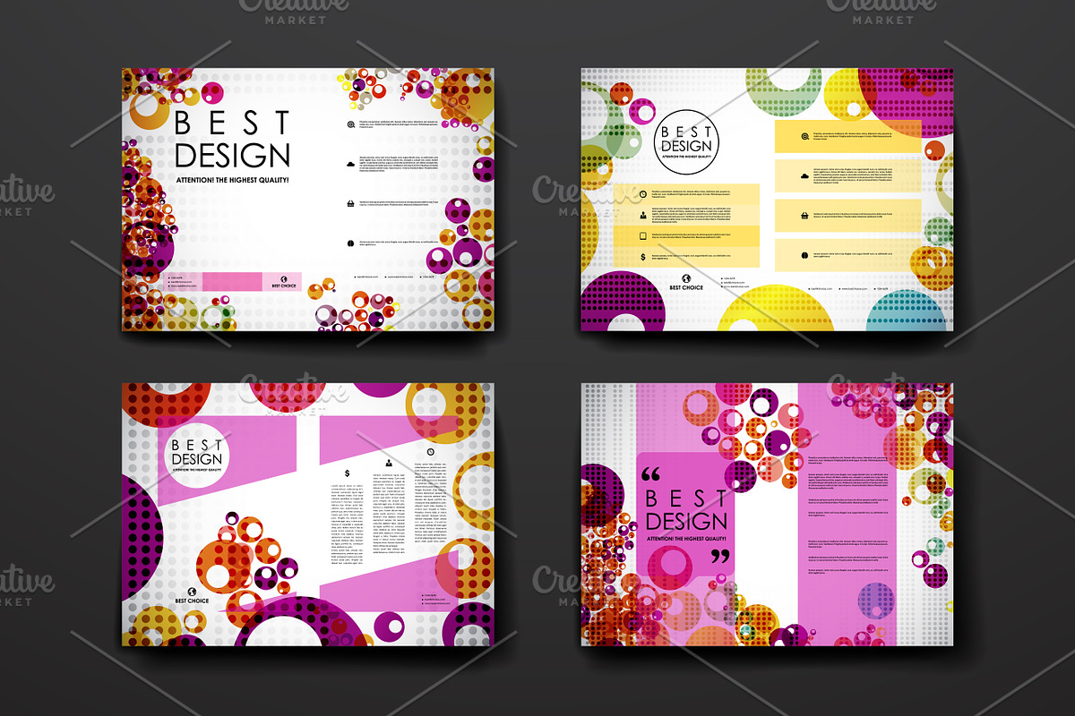 Colourful brochure templates, a Brochure Template by Palau