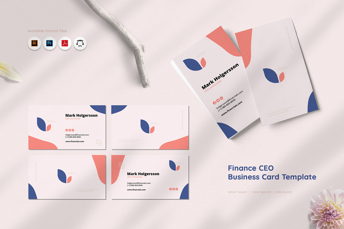 Finance CEO Business Card, a Business Card Template by Rahardi Creative