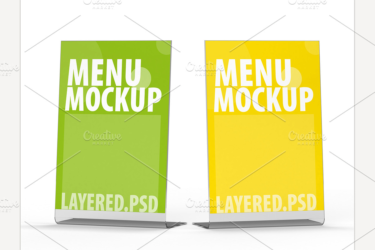 Mockup menu frame. PSD, a Print Template by 3D Graphics Shop