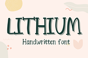 Lithium, a Handwritten Font by Sirinart