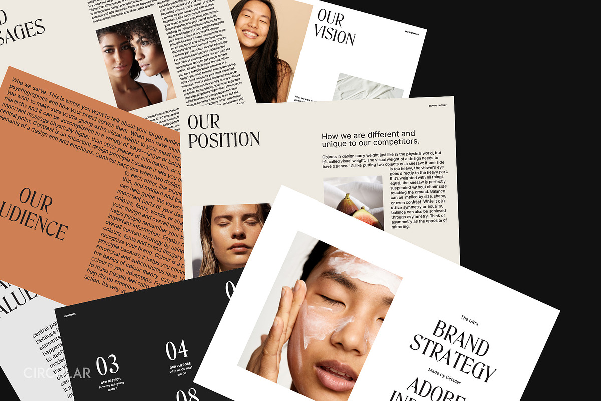 Brand Strategy Adobe InDesign Template | Creative Market