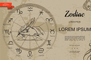 Astrology and zodiac template, an Animal Illustration by Microvector