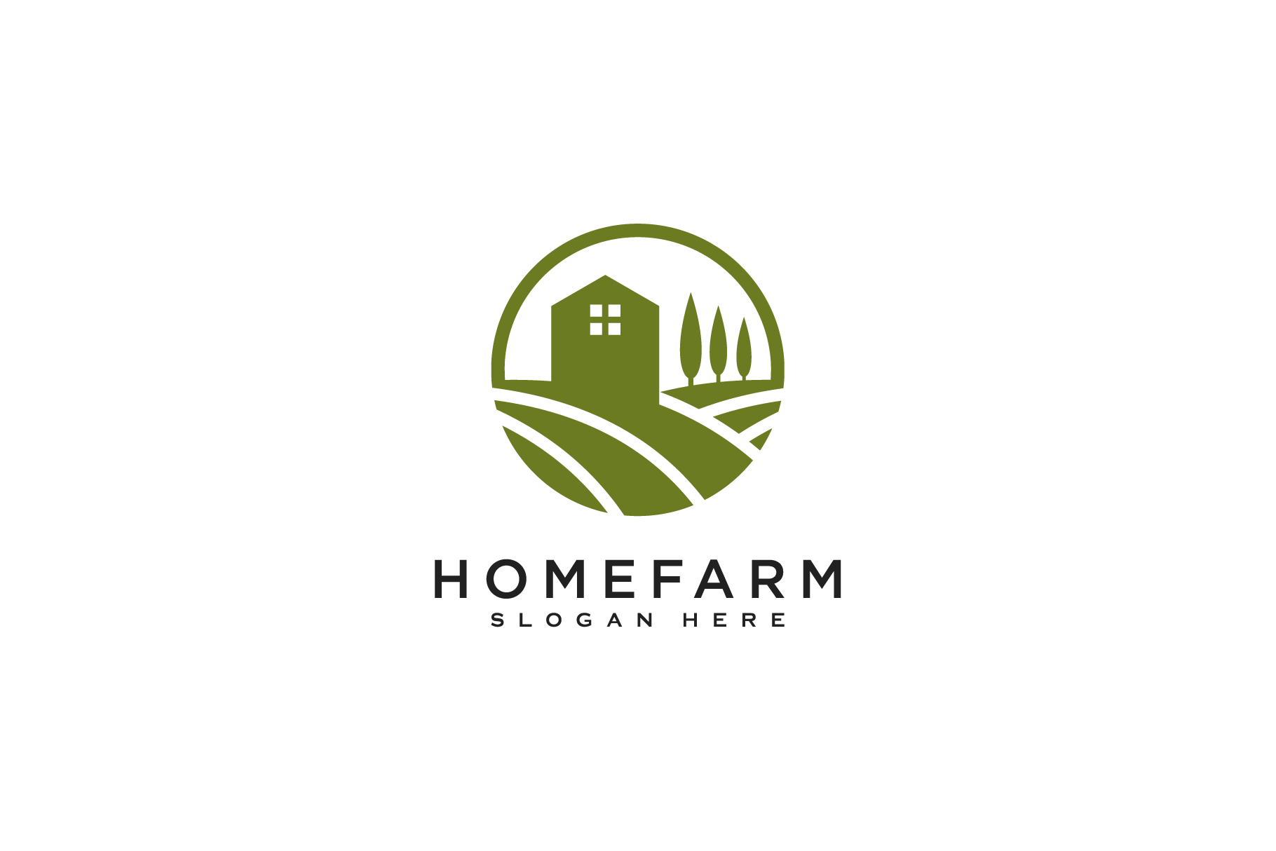home farm logo design vector, a Branding & Logo Template by quadrazo