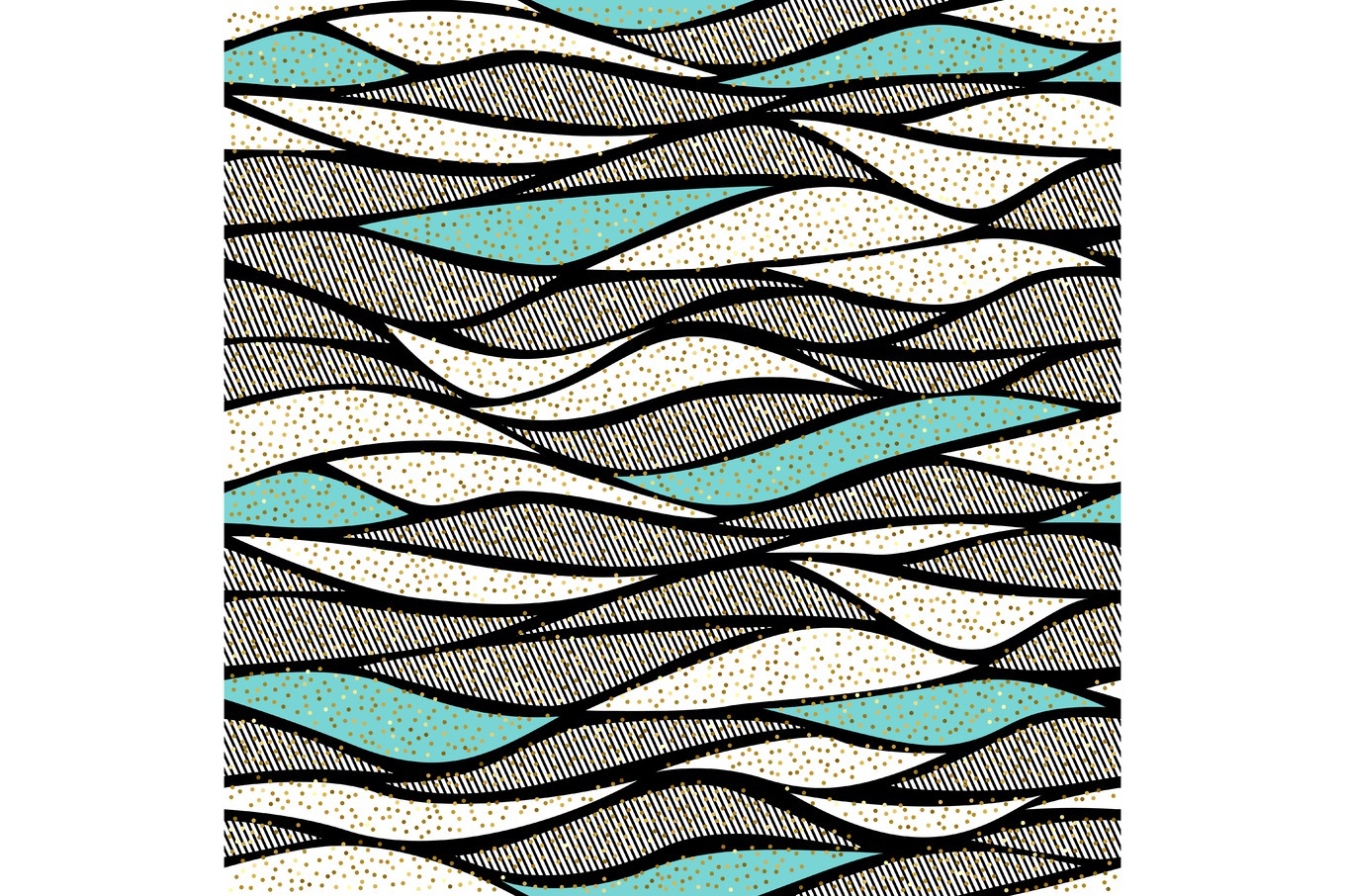 Seamless vector wave pattern for textile and decoration., a Decorative ...