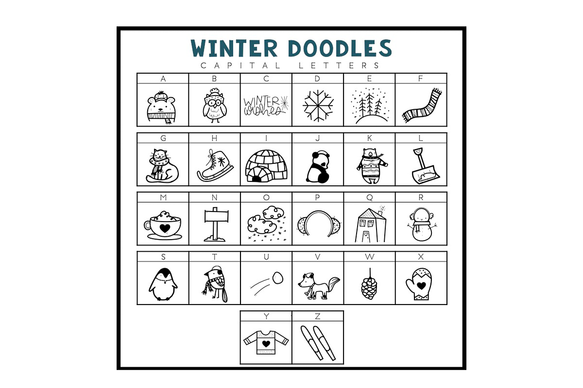 Winter Wishes - A Doodles Font, a Script Font by KA Designs