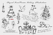 A Line for Christmas - Vintage Art