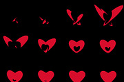 Sprite Sheets Heart. Ready for games | Illustrations ~ Creative Market