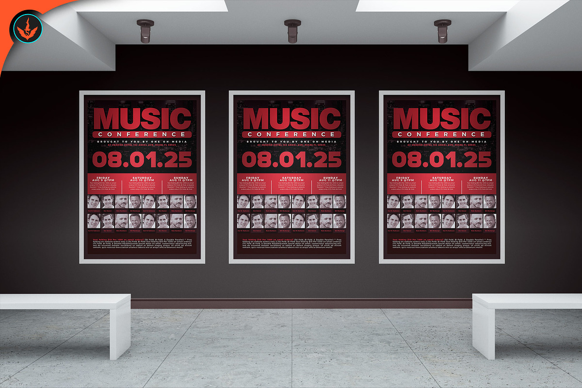 Music Conference Flyer Template, a Flyer Template by SeraphimChris