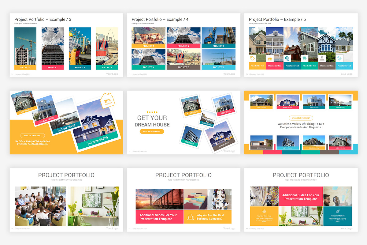 Portfolio Google Slides Template, a Presentation Template by SlideOne