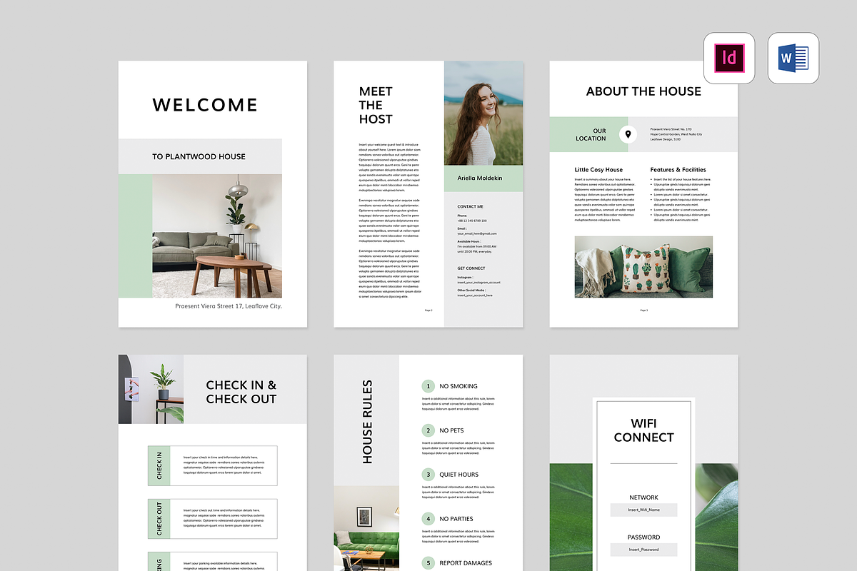 Welcome Book | MS Word & Indesign, a Brochure Template by Leaflove