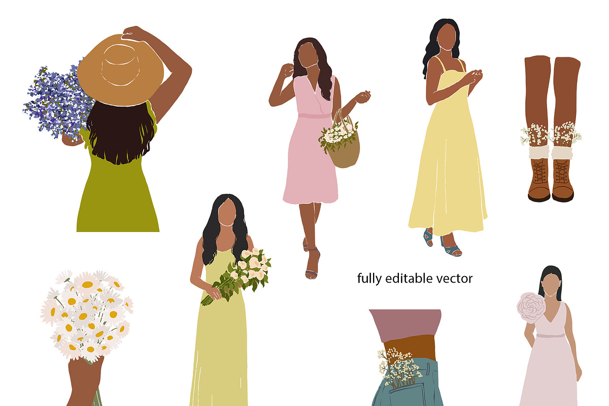 Spring Aesthetics - Women Illustration