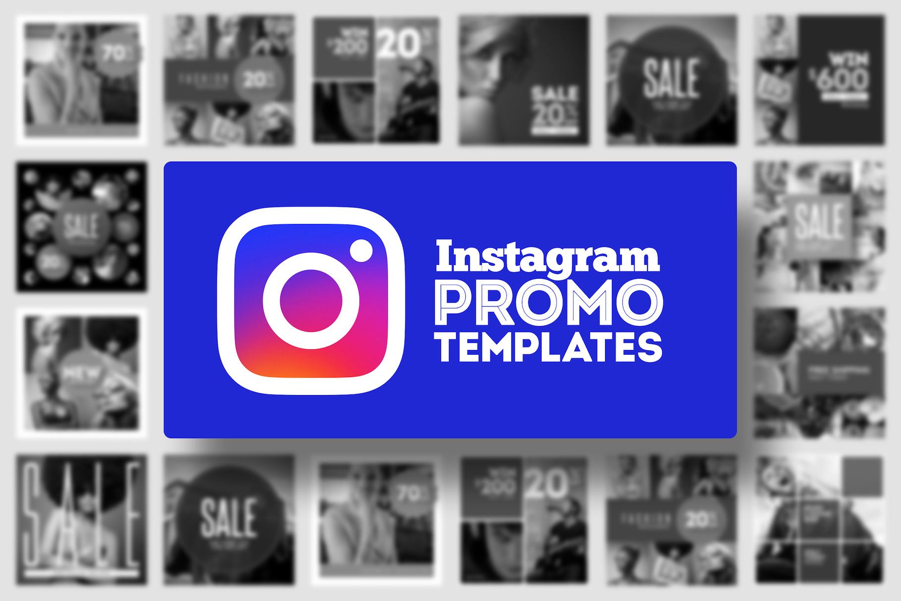 Instagram Promo Templates, a Social Media Template by Easybrandz