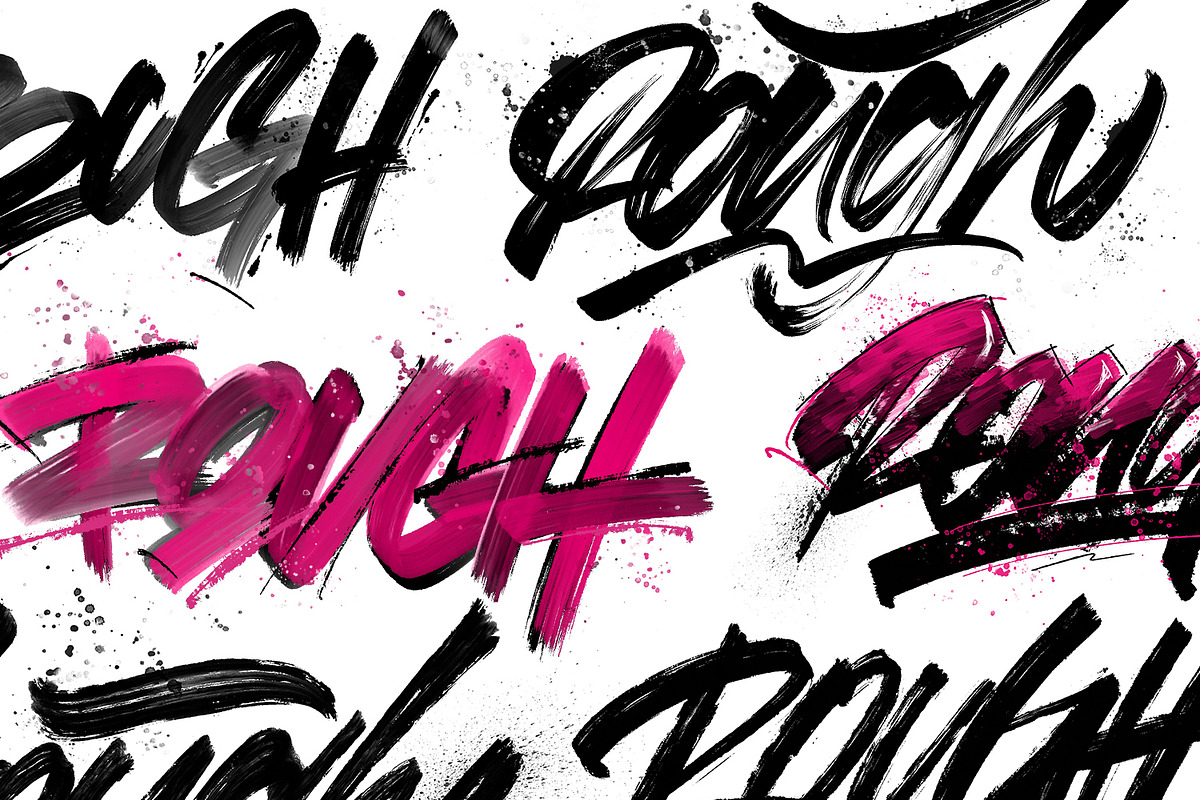 Rough Pack - Brushes For Procreate, a Brush Add-On by Snooze one