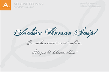 Archive Autograph Script, a Script Font by Archive Type Fonts