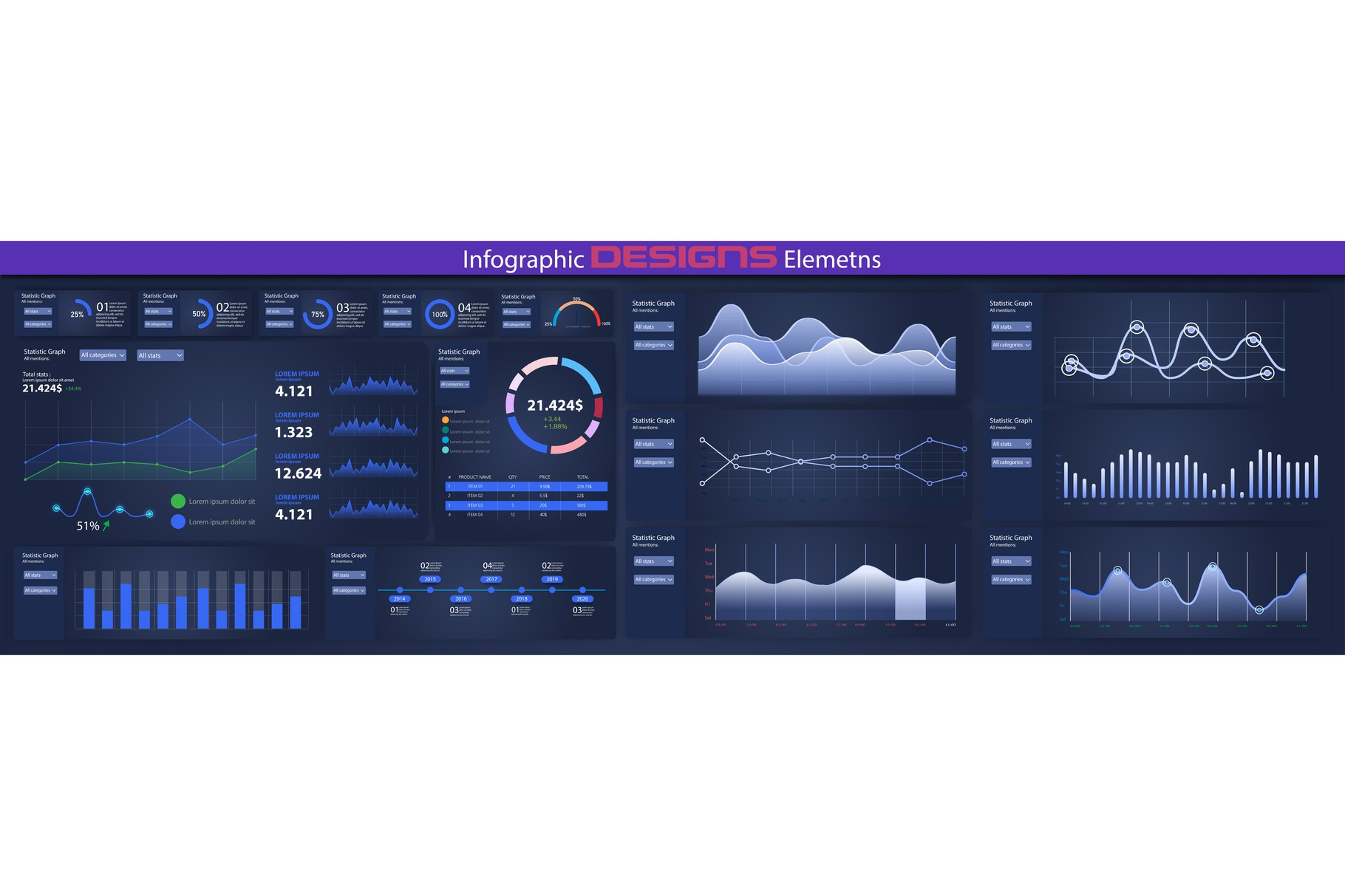 Modern infographic vector template, a Finance Illustration by ZinetroN