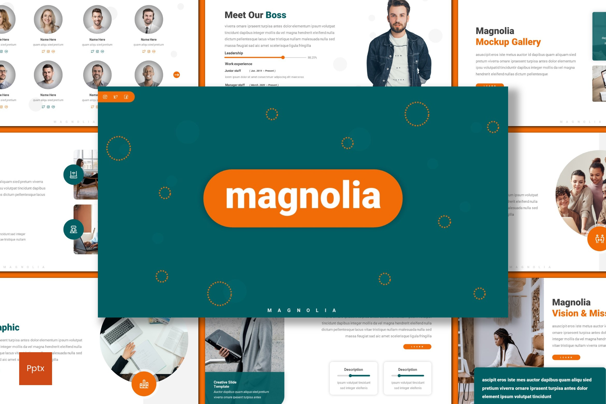 Magnolia - Powerpoint Template | Presentation Templates ~ Creative Market