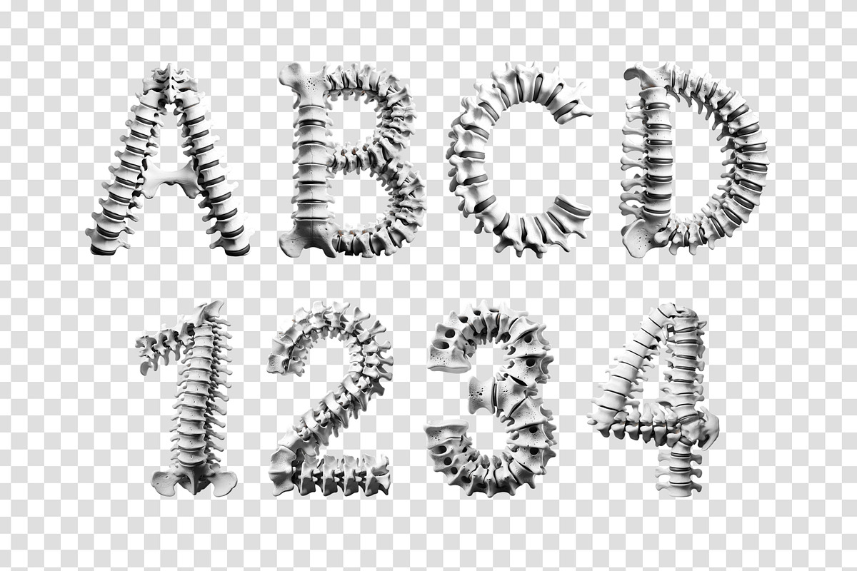 Bones 3D Font, a Font by Loudoun Design Co.