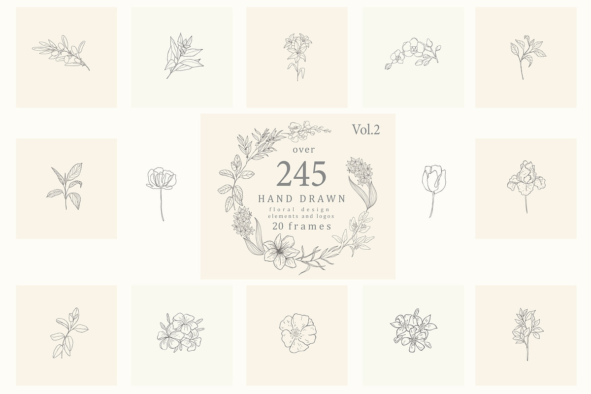 The best of the Line Art BUNDLE., a Decorative Illustration by Designwork