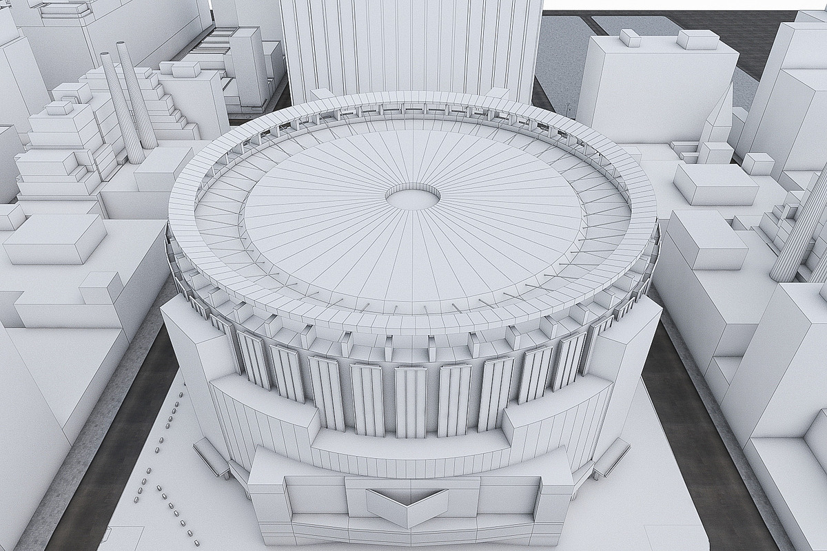 Madison Square Garden, an Architecture 3D Model by 3DNUTS