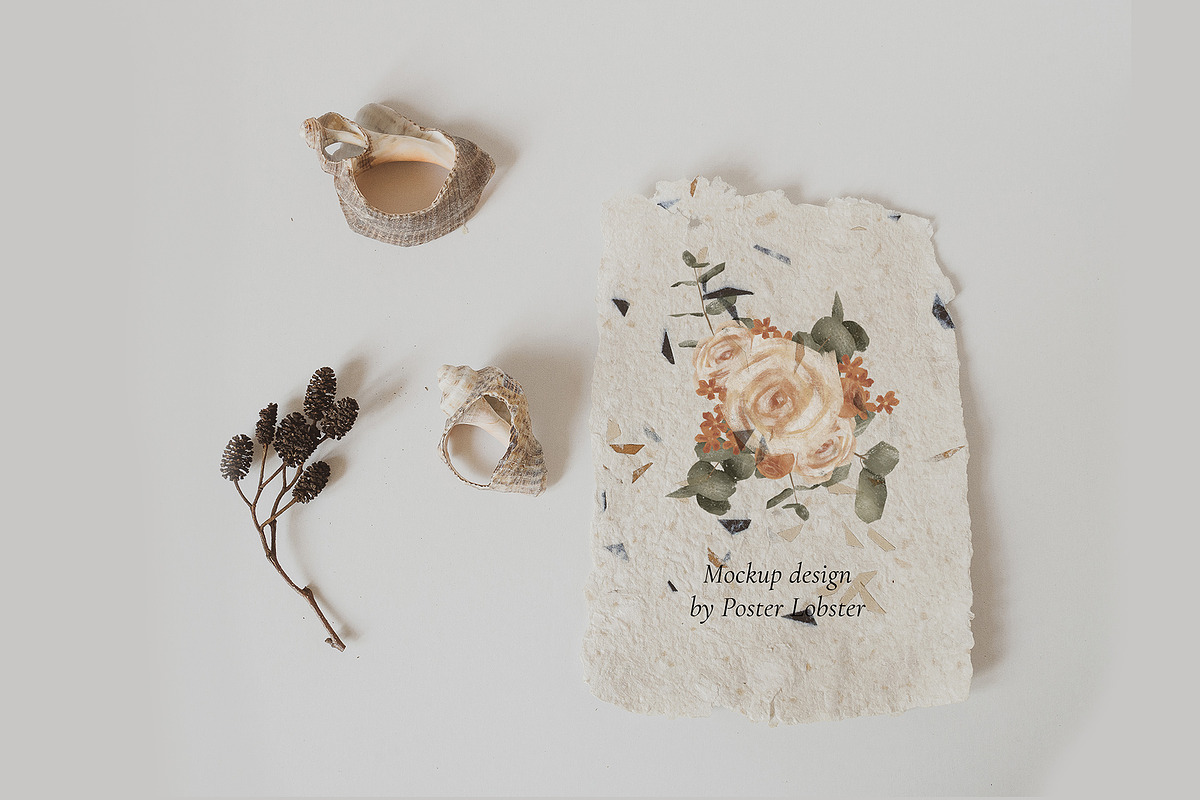Boho Stationery Mockup Set, a Print Template by Neutral Mockups