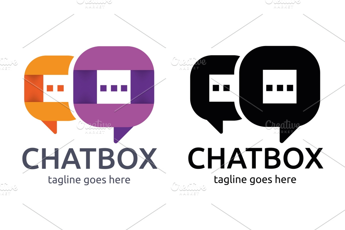 Chat Box Logo, a Branding & Logo Template by Design_Planet