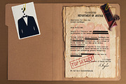 Top Secret File Mockup Design, a Mockup by pixaroma