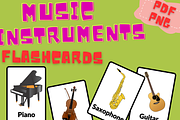 Music Instruments English Flashcards, an Education Illustration by ...