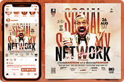 Network Party Flyer, a Flyer Template by regalDRAW