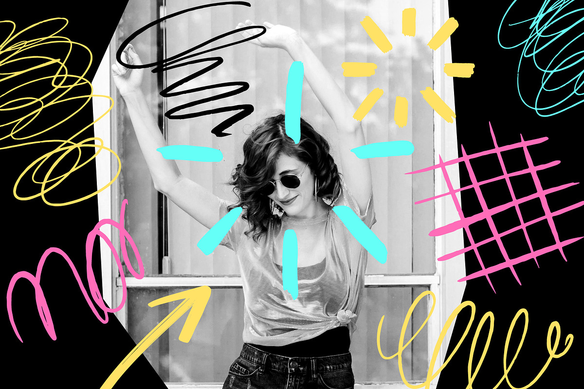 250 Scribble Doodle Shapes Atelier, an Object Illustration by ...