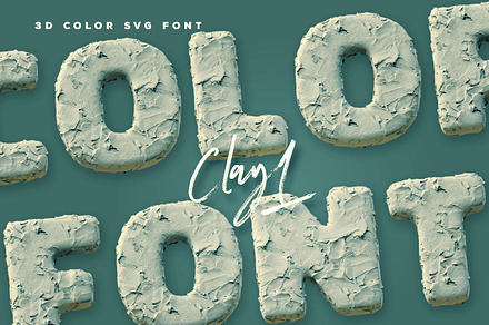 Clay 3 - Color Font | Symbol Fonts ~ Creative Market