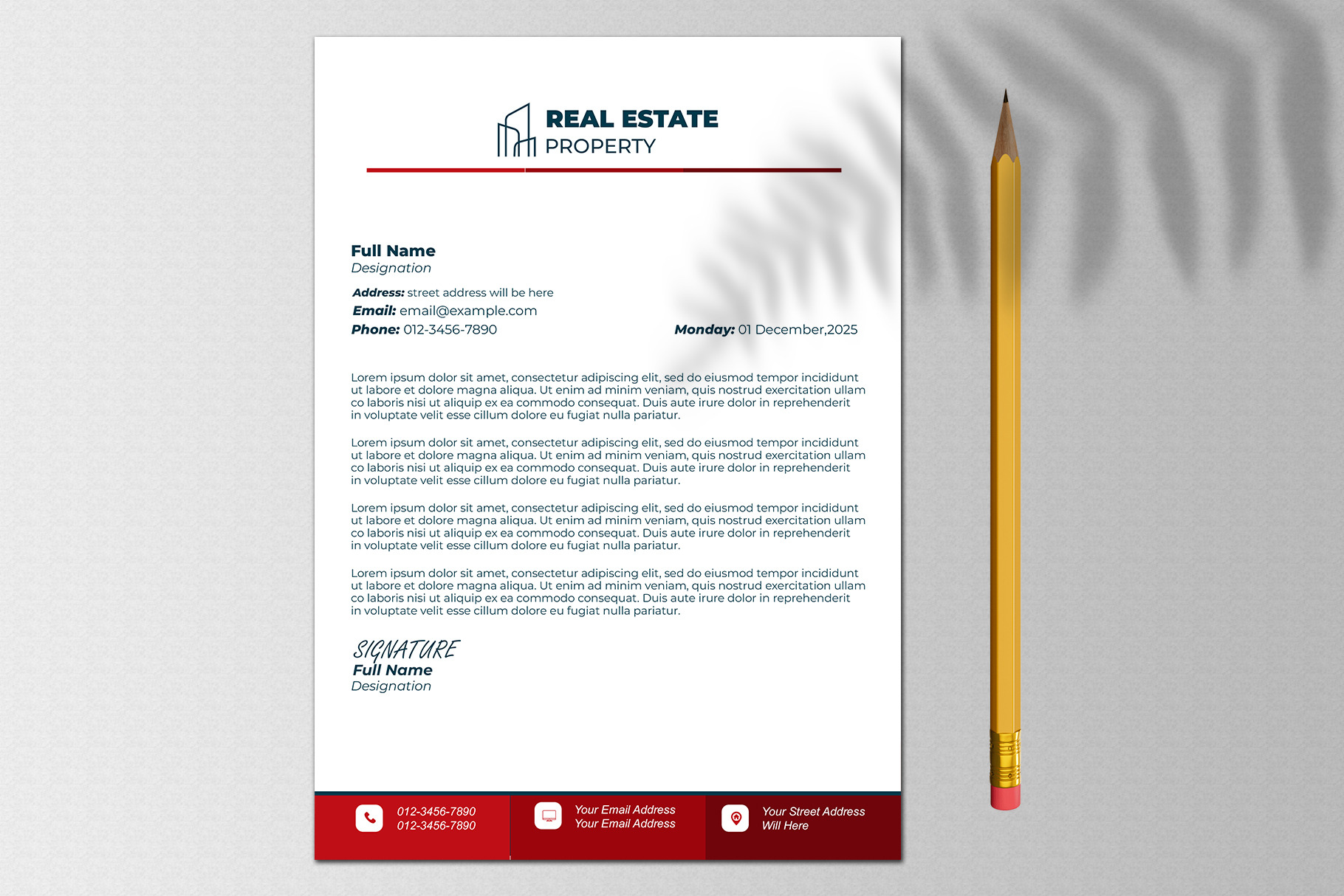 Modern Letterhead Layout