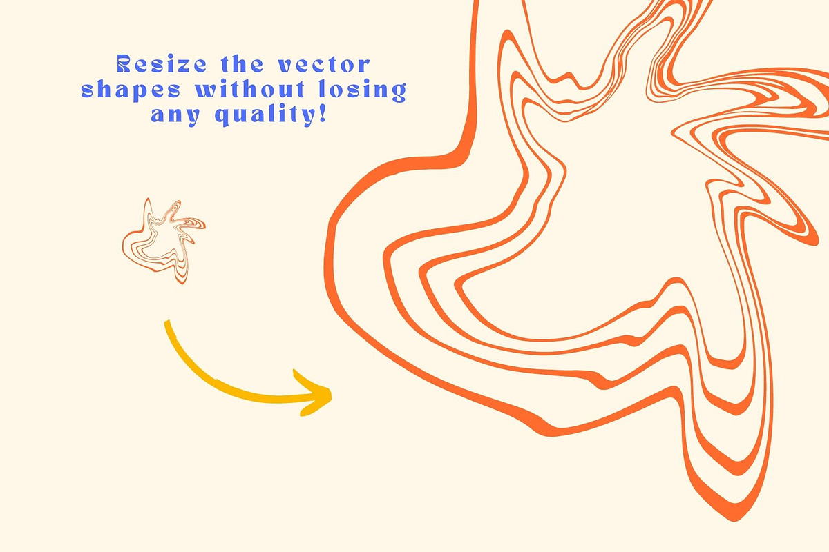 Funky Abstract Shapes, an Illustration by Hell Yeah Designs