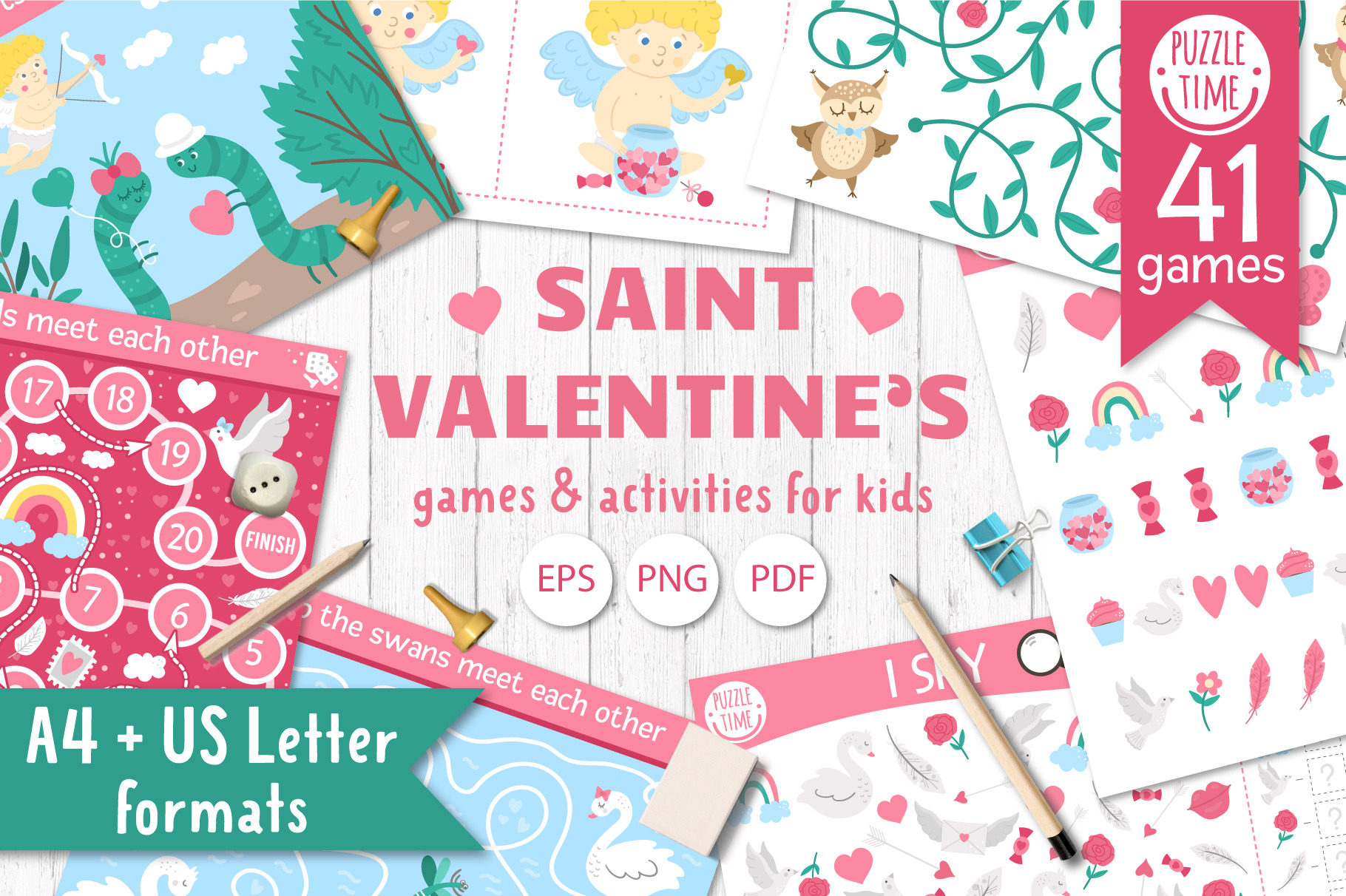 Saint Valentine's Day Games, an Animal Illustration by Lexi Claus ...