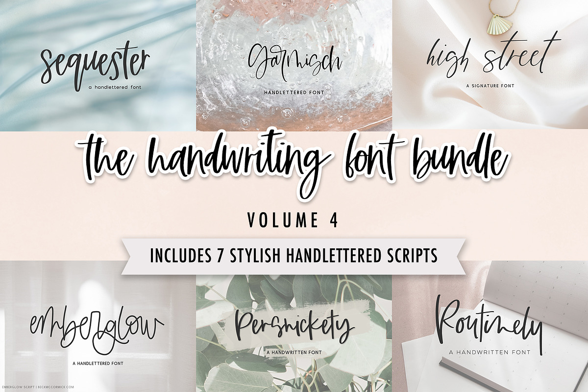 The Handwriting Font Bundle Volume 4, a Handwritten Font by Beck McCormick
