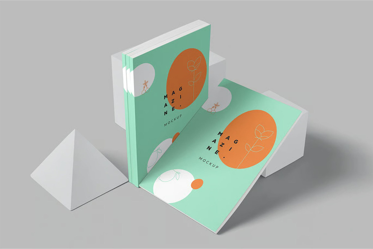 Brochure - Magazine Mockup 7x10 Inch
