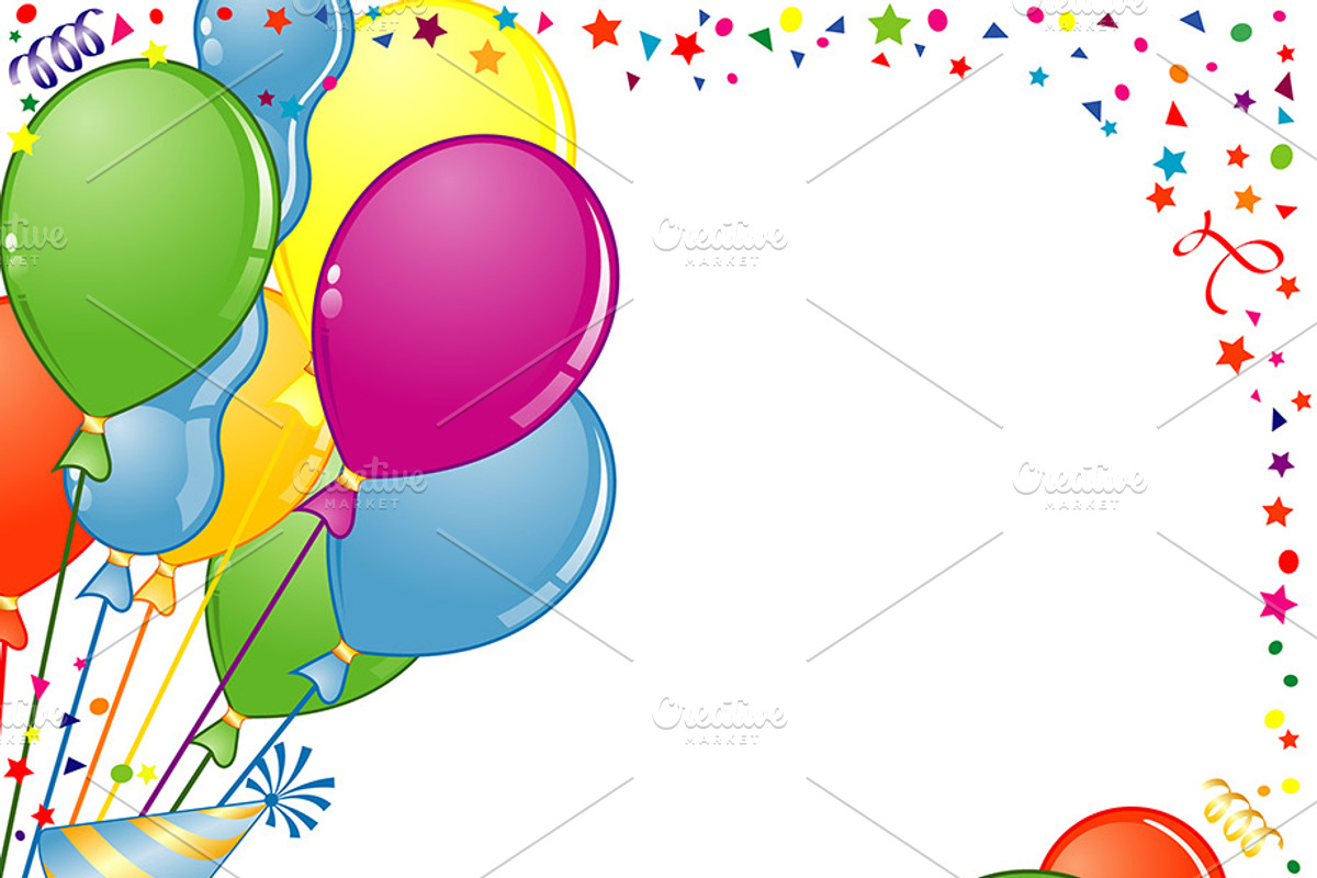 Birthday balloons posters, a Decorative Illustration by TAlex