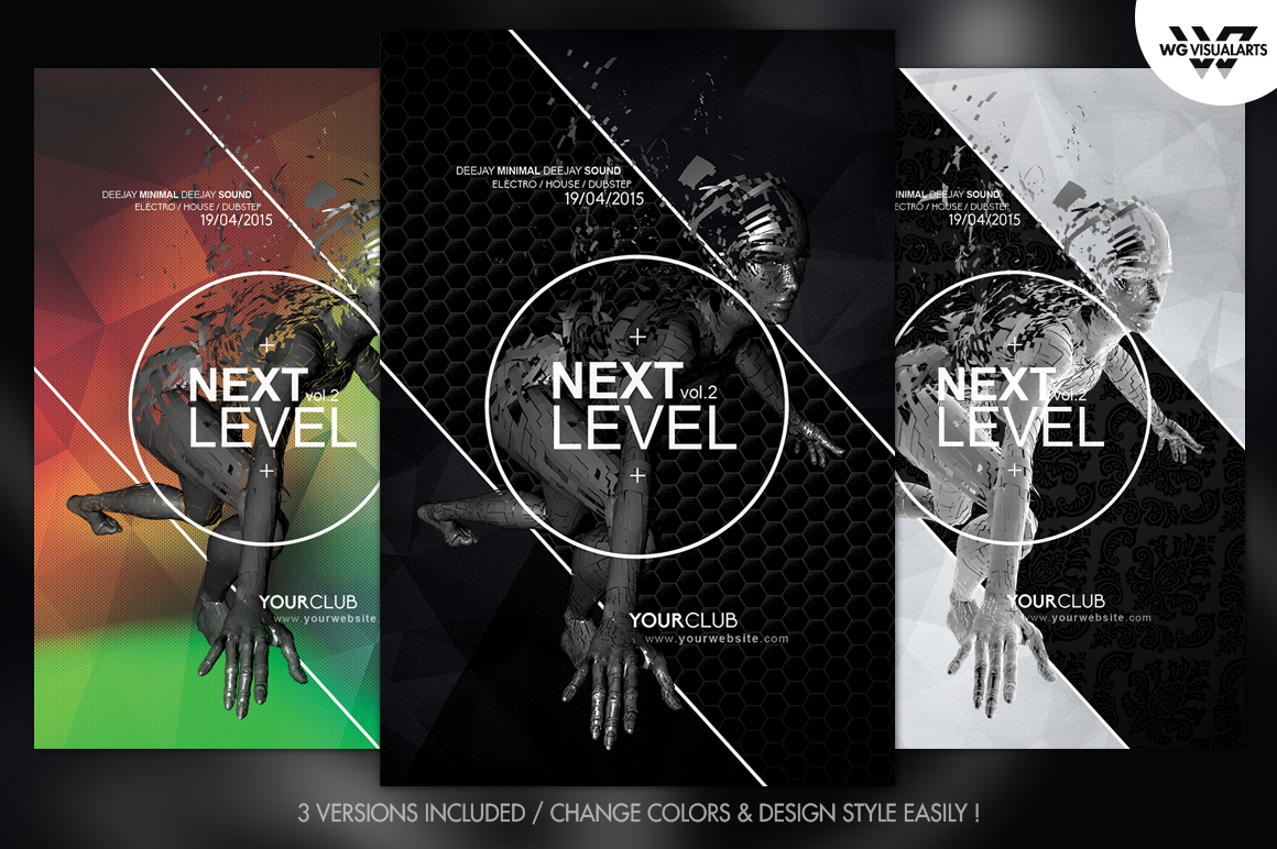 Futuristic Minimal Flyer Template, a Flyer Template by WG DESIGN