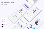 Kids Education & Game App UI Kit, an UI Kit Template by Betush